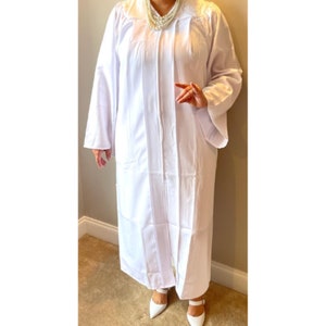 All White Robe With White Embroidered Zeta Phi Beta Shield - Etsy