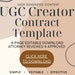 UGC Creator Contract Template | Attorney Approved (digital Download) - Etsy