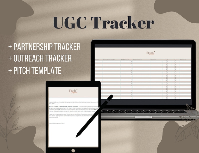 UGC | Influencer One-stop Editable Partnership & Outreach Tracker ...