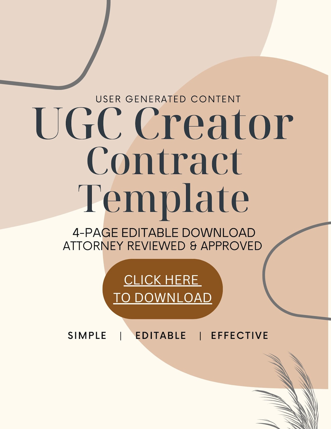 UGC Creator Contract Template | Attorney Approved (digital Download) - Etsy