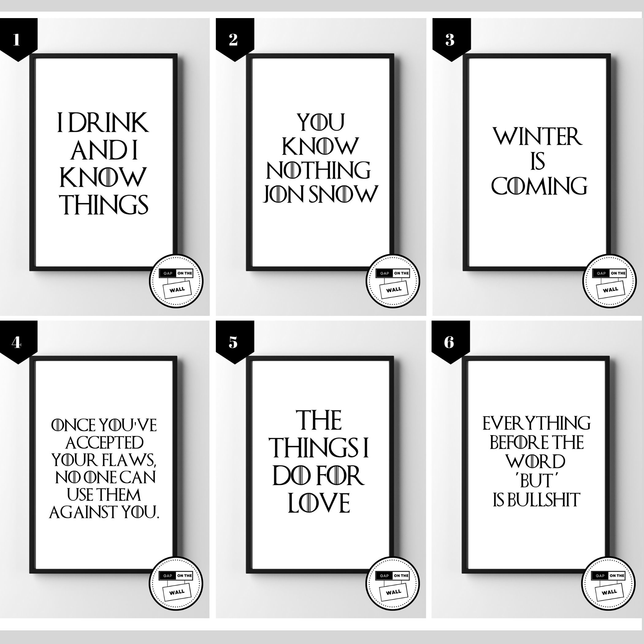 Game of Thrones Print Game of Thrones Game of Thrones Wall - Etsy UK