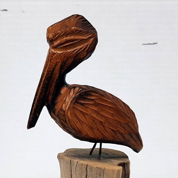 Wood Pelican - Etsy