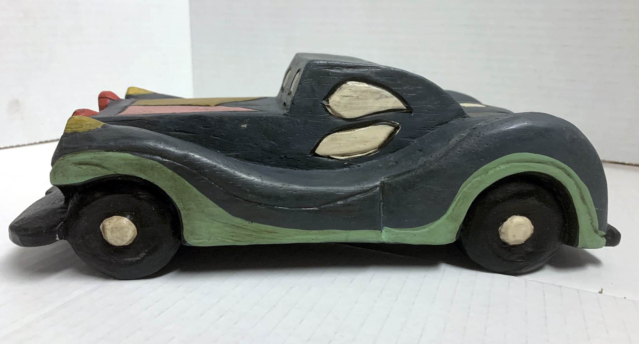 Retro Wooden Car, Wooden Car, Hand-carved Car, Vintage Car, Vintage ...