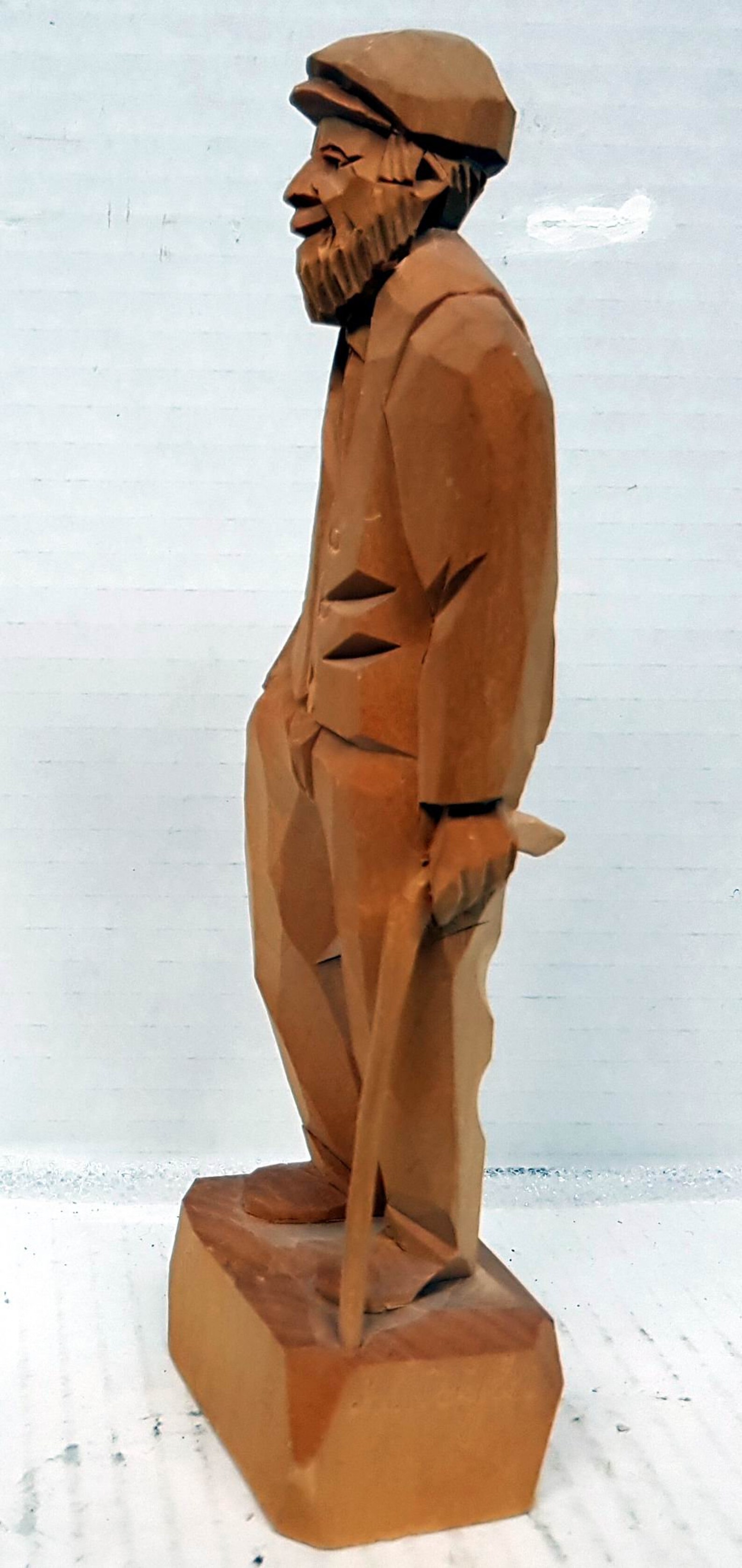 Old Man With Cane, Wood Carving, Wooden Old Man, Wood Carving Gift, for ...