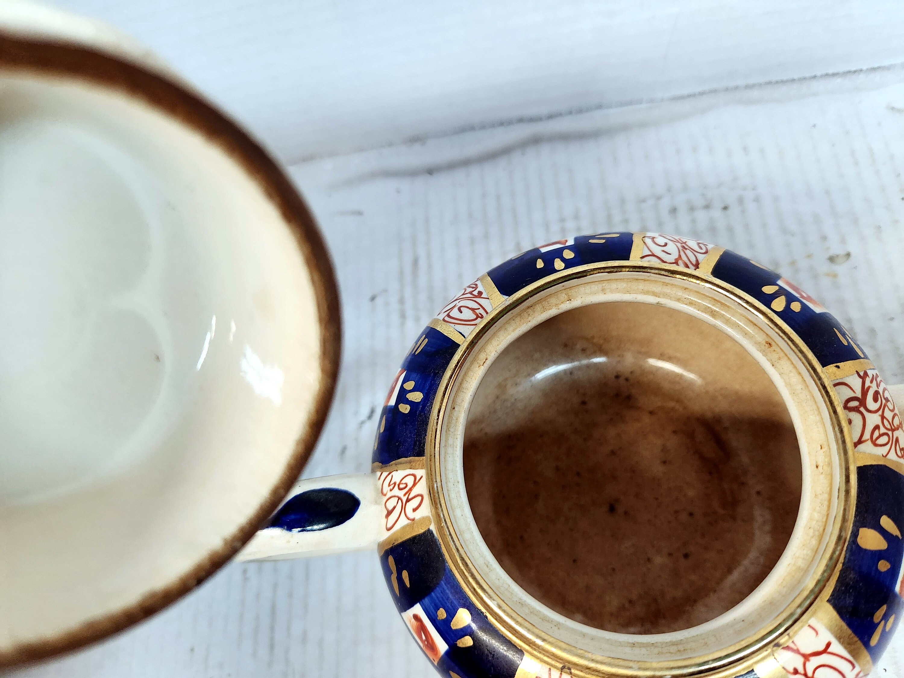 Teapot, Vintage Teapot, Rustic Teapot, Sudlow's Burslem, Imari Style ...