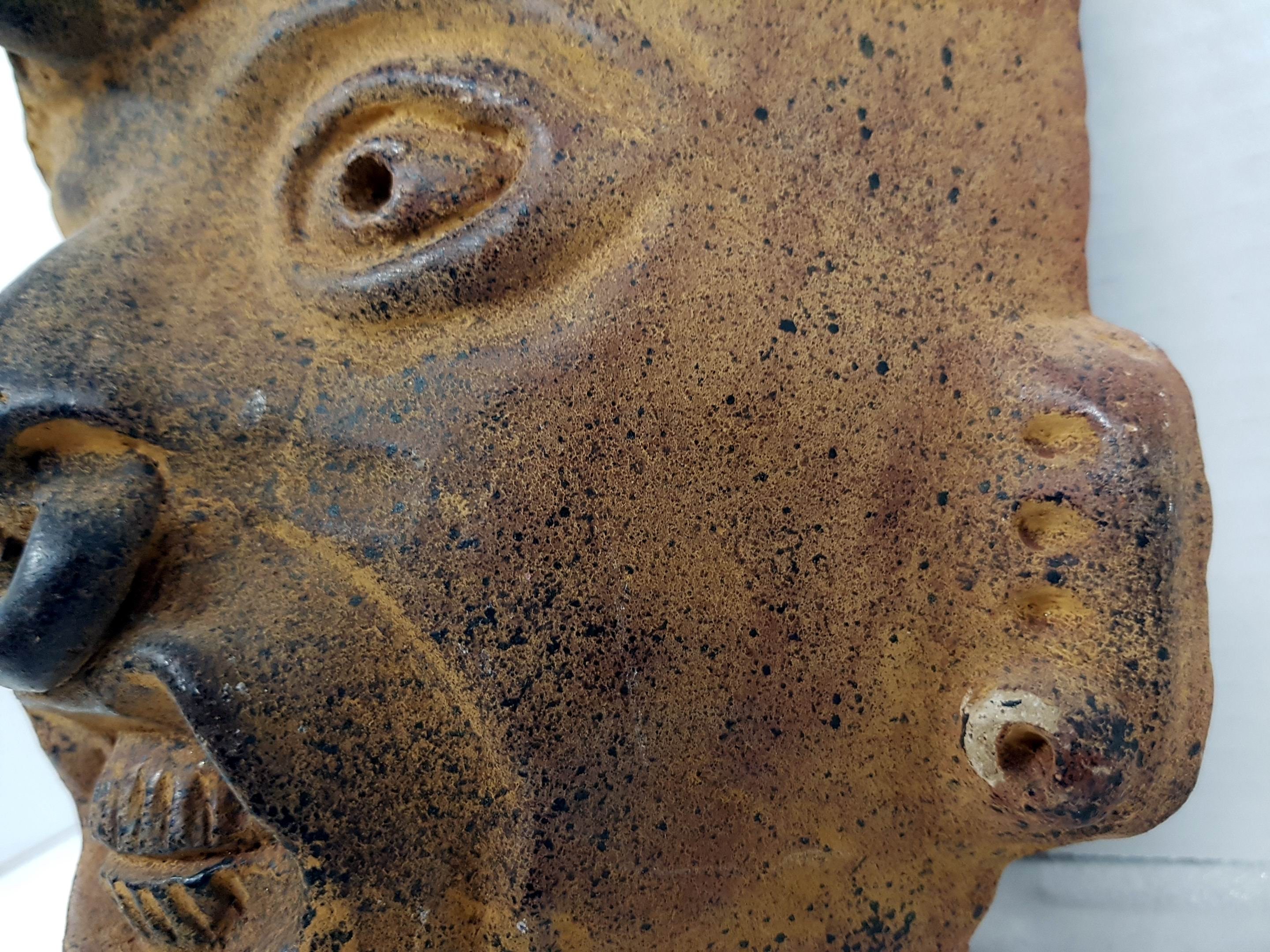 Clay Mask, Tribal Mask , African Mask, Vintage Mask, Collector Mask ...