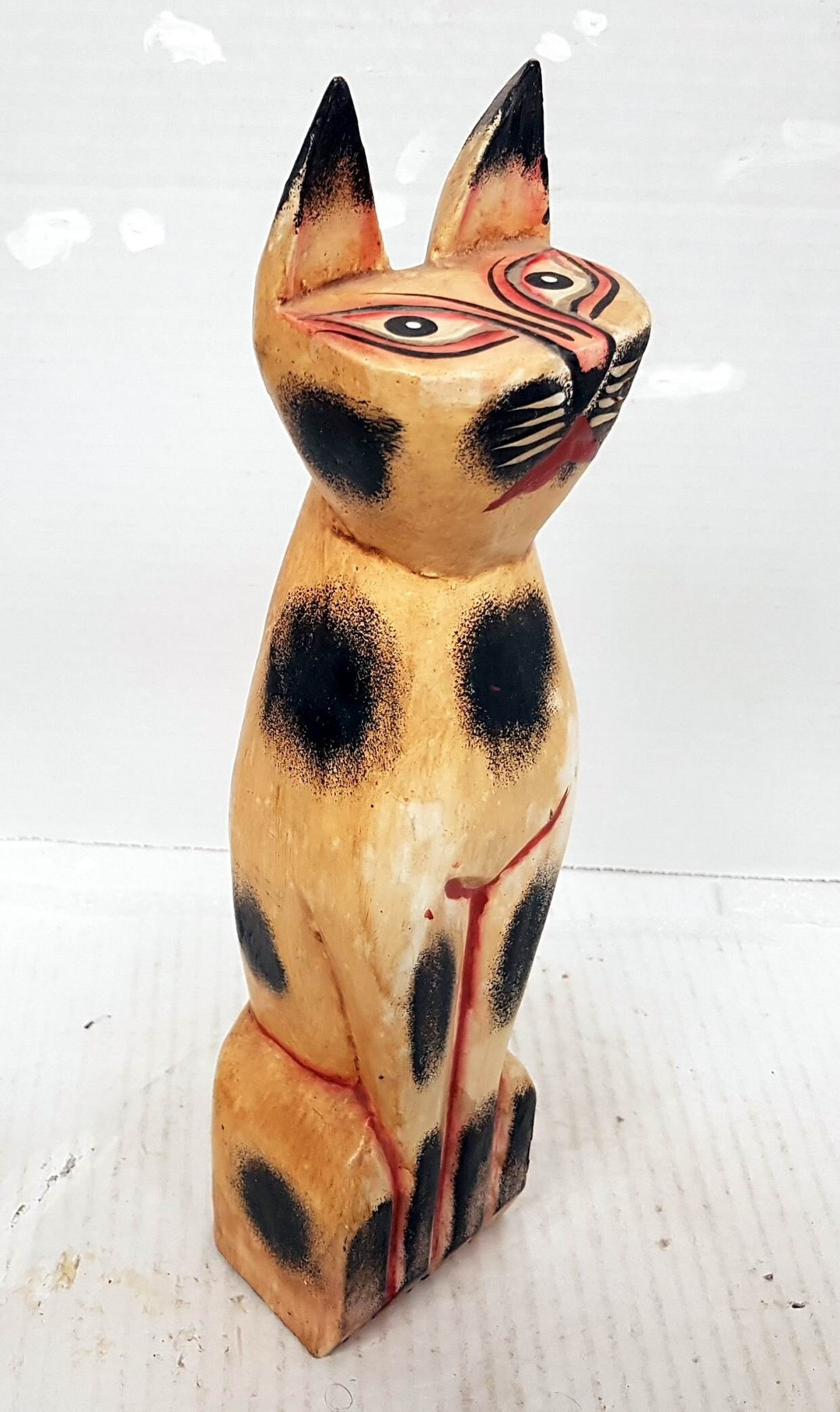 Stylized Cat, Wood Cat, Cat Art, Tall Cat, Tall Wood Cat Sculpture ...
