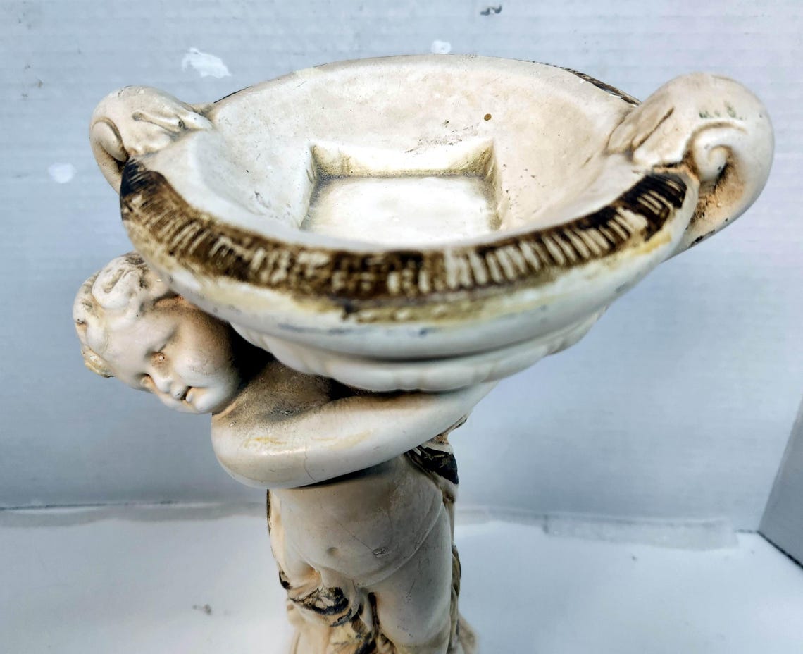 Cherub Urn Statue, Vintage Cherub, Cherub Statue, Vintage Statue, Soap ...