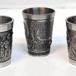 German Barware, Pewter Cup, Pewter 95% Cup, Small Pewter Tumbler ...