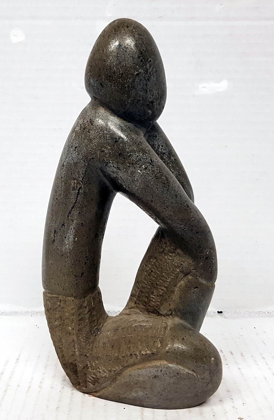 Abstract Stone Art, Vintage Stone Sculpture, Collector Carving, Stone ...