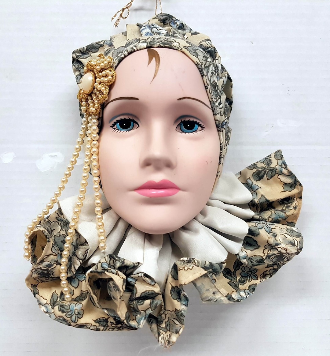 Porcelain Mask, Collector Mask, 9 In., Vintage Mask, Theatre Mask ...
