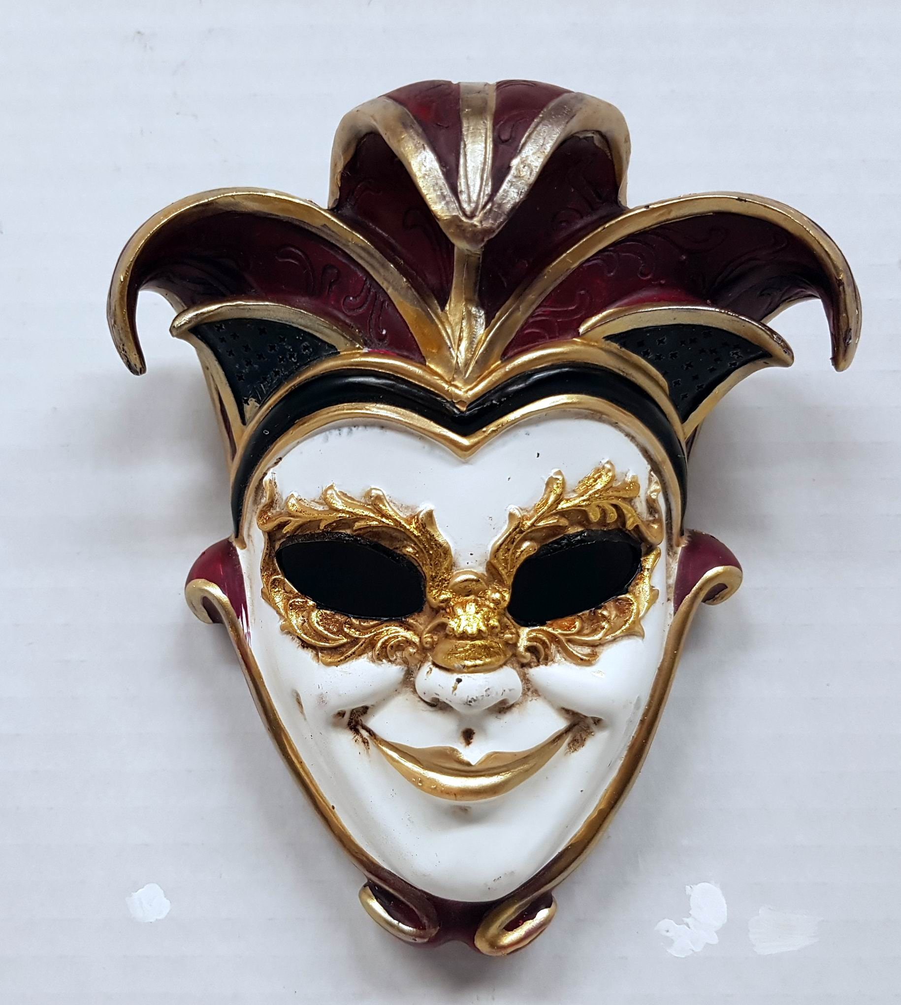 Porcelain Mask, Collector Mask, 7.5 In, Vintage Mask, Theatre Mask ...