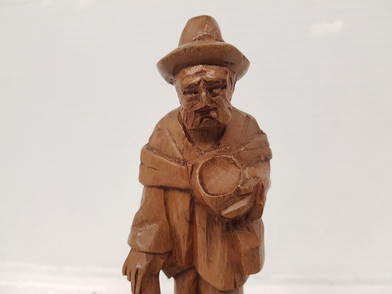 Old Man With Cane, Wood Carving, Wooden Old Man, Wood Carving Gift, for ...