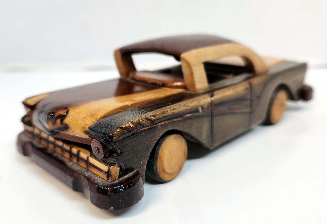 1967 Ford, Vintage Wood Car, Hand Crafted Car, Retro Wooden Car, Luxury ...