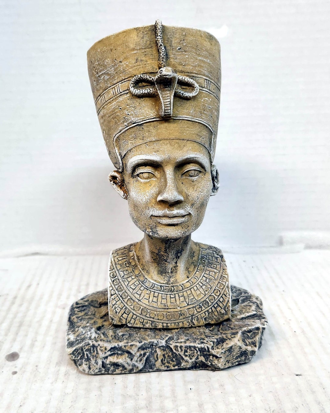 Nefertiti, Vintage Sculpture, Egyptian Queen, Egyptian Stone Sculpture ...