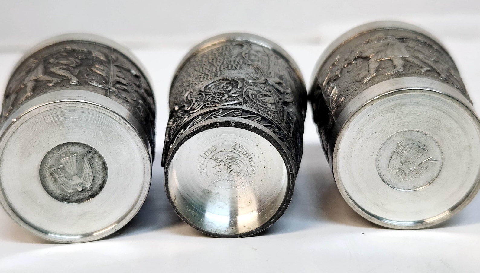 German Barware, Pewter Cup, Pewter 95% Cup, Small Pewter Tumbler ...