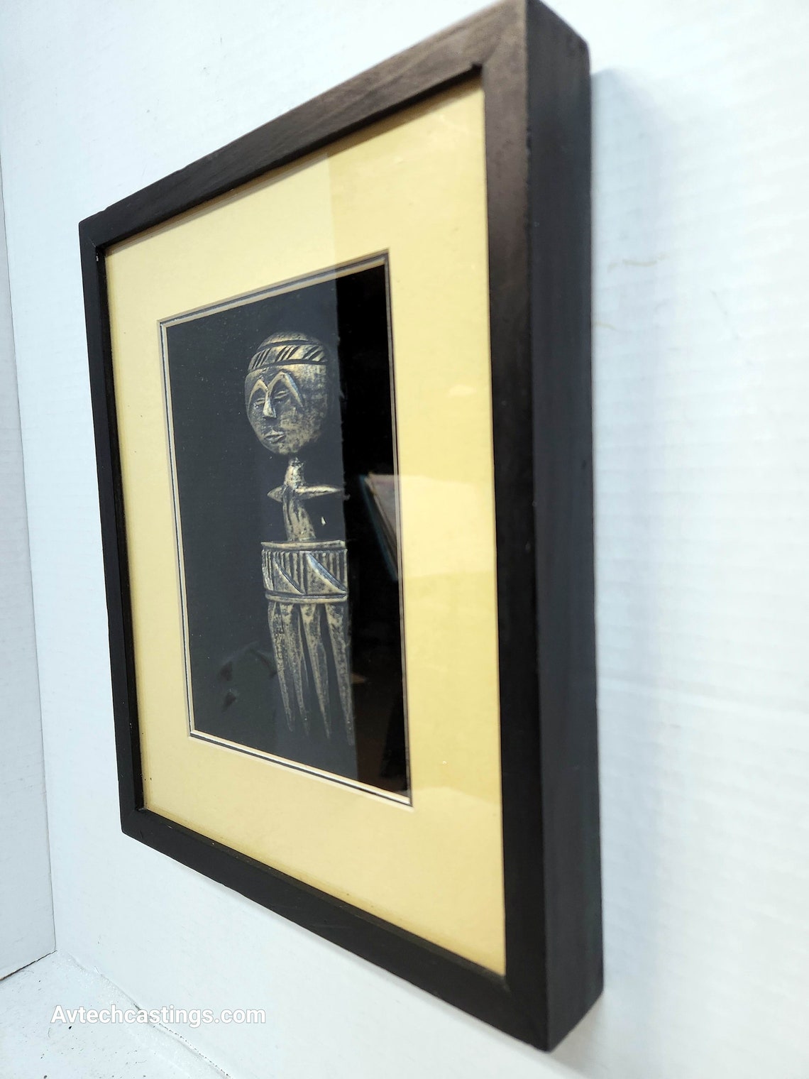 Framed Alien, Shadow Box, Alien Art, Shadow Box Art, Abstract Alien Art ...