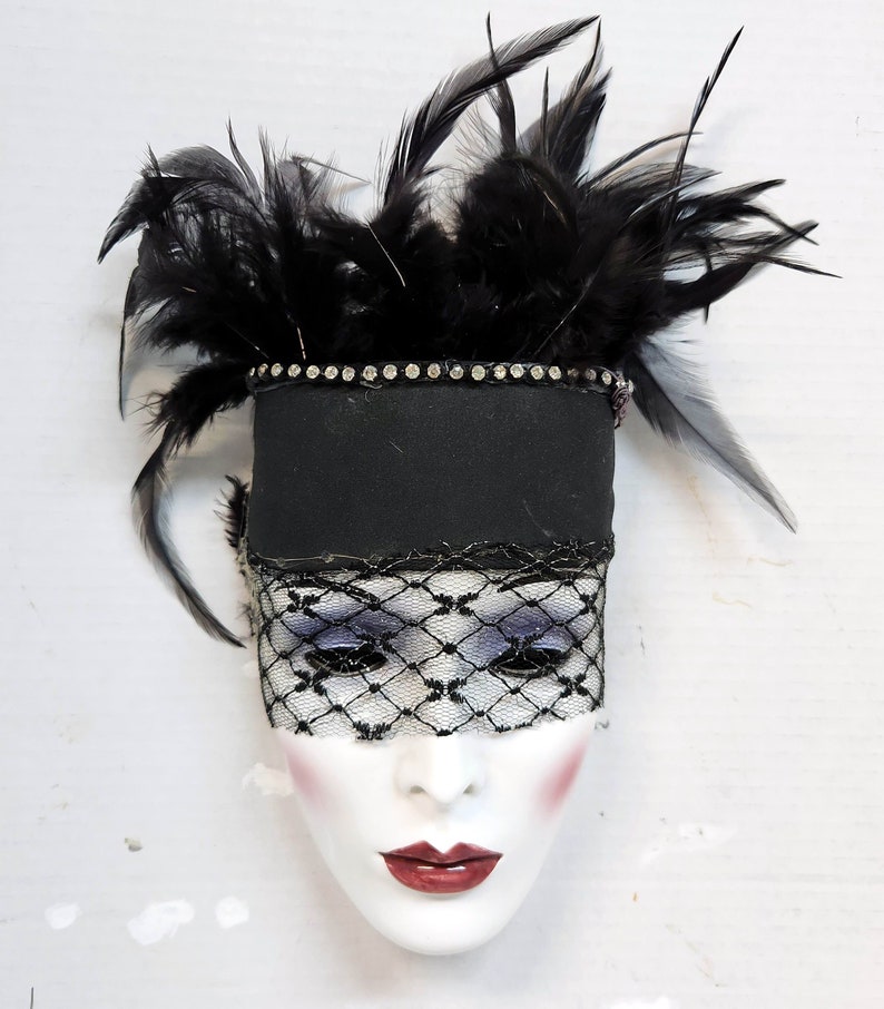 Porcelain Mask, Collector Mask, 8 In., Vintage Mask, Theatre Mask ...