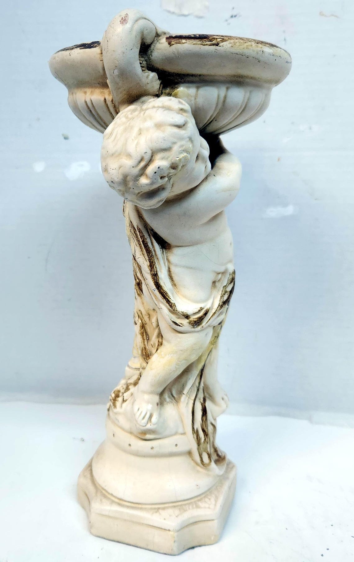 Cherub Urn Statue, Vintage Cherub, Cherub Statue, Vintage Statue, Soap ...