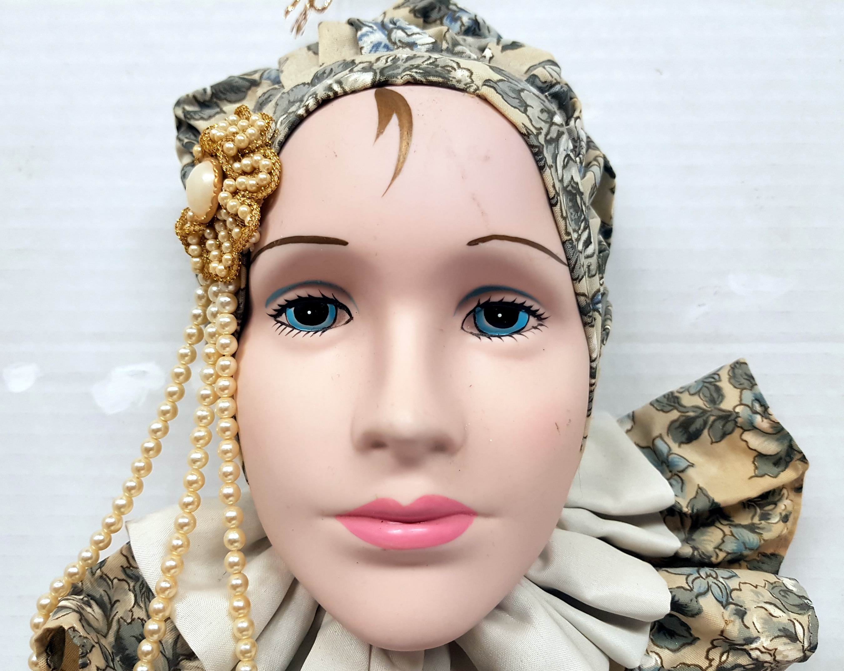 Porcelain Mask, Collector Mask, 9 In., Vintage Mask, Theatre Mask ...