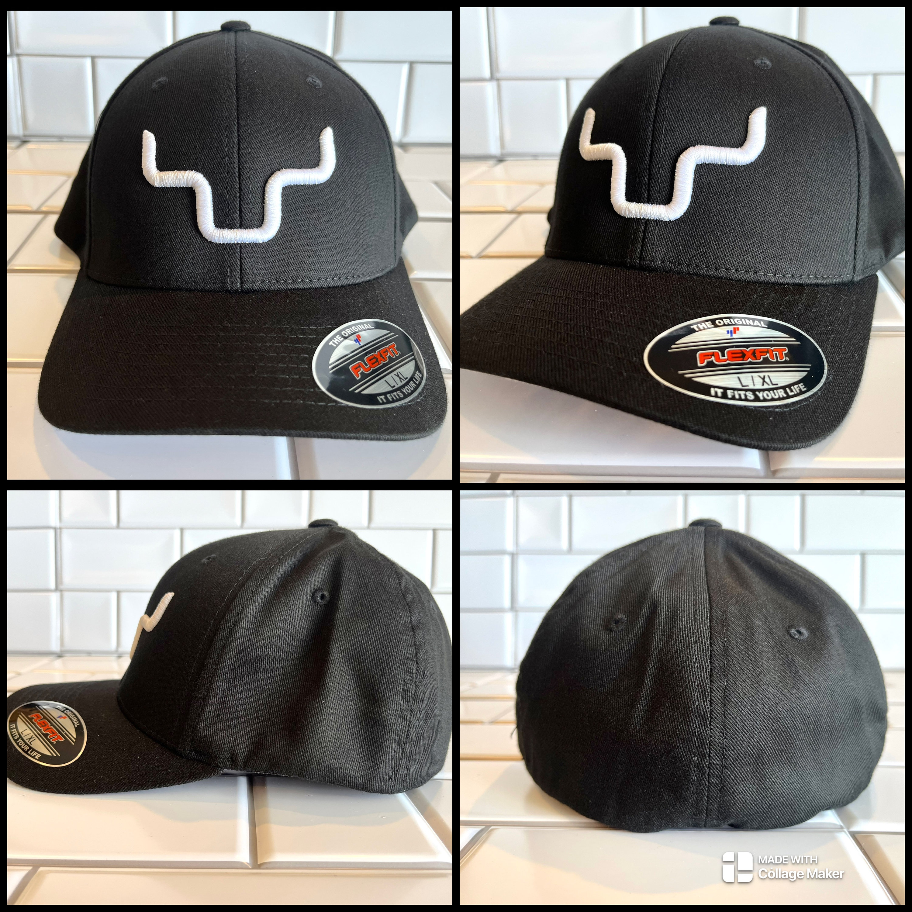 Embroidered Hat, Western Wear, Bull Horns, Bull Head, Flexfit Hat, Flat ...