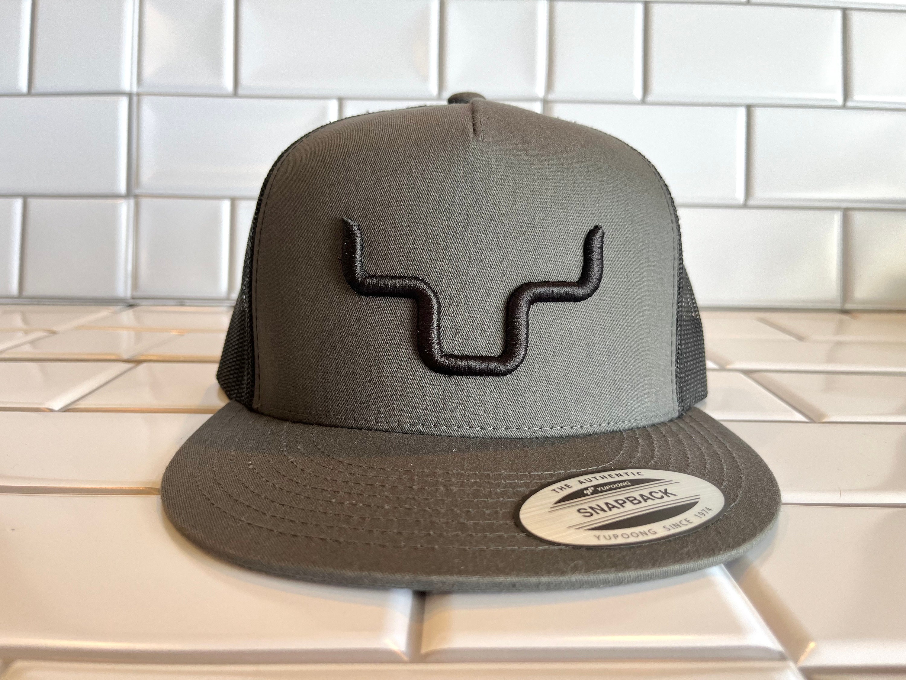 Embroidered Hat, Western Wear, Bull Horns, Bull Head, Flexfit Hat, Flat ...