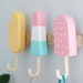 Cute Wall Hanger With Wooden Ice Cream Hooks Coat Rack - Etsy