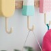 Cute Wall Hanger With Wooden Ice Cream Hooks Coat Rack - Etsy
