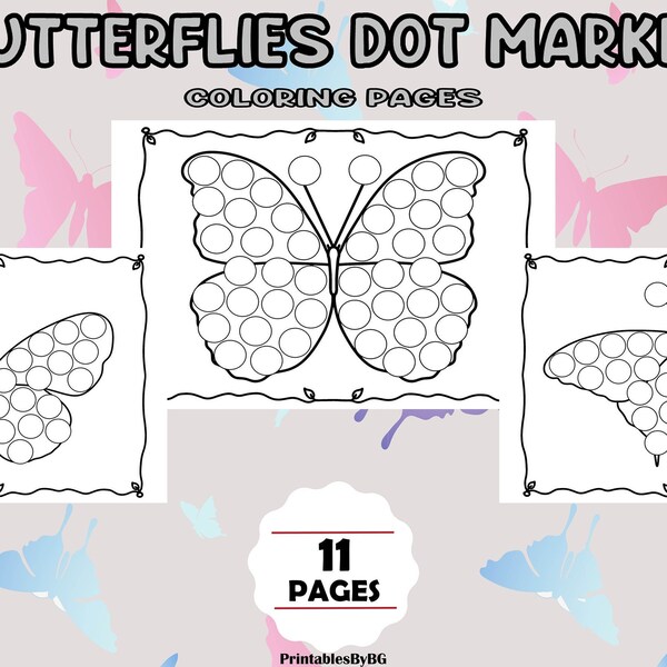 Butterfly Dot Wall Decor - Etsy