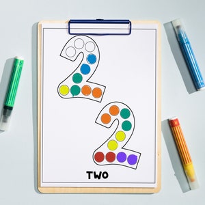 Do-a-dot Numbers and Letters for Toddlers Dot Marker - Etsy