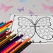 Butterflies Dot Marker Coloring Pages, Printable Coloring Activity ...