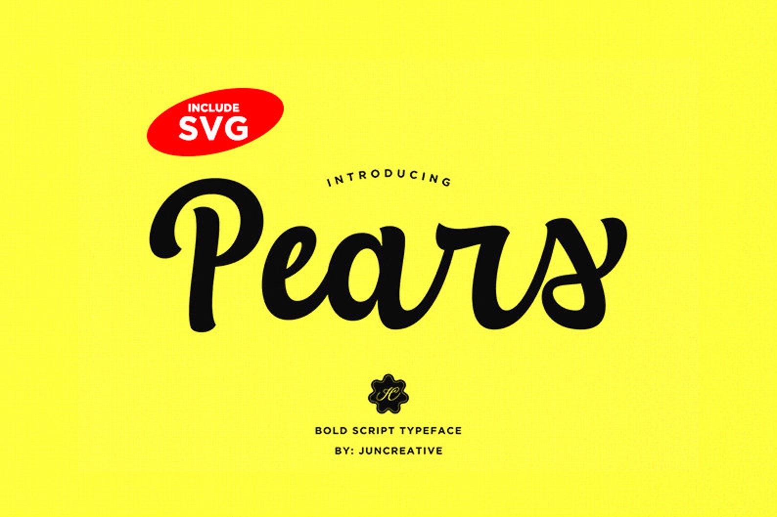 Pears - Handwritten Script Font, Cricut Fonts, Bold Script Font ...