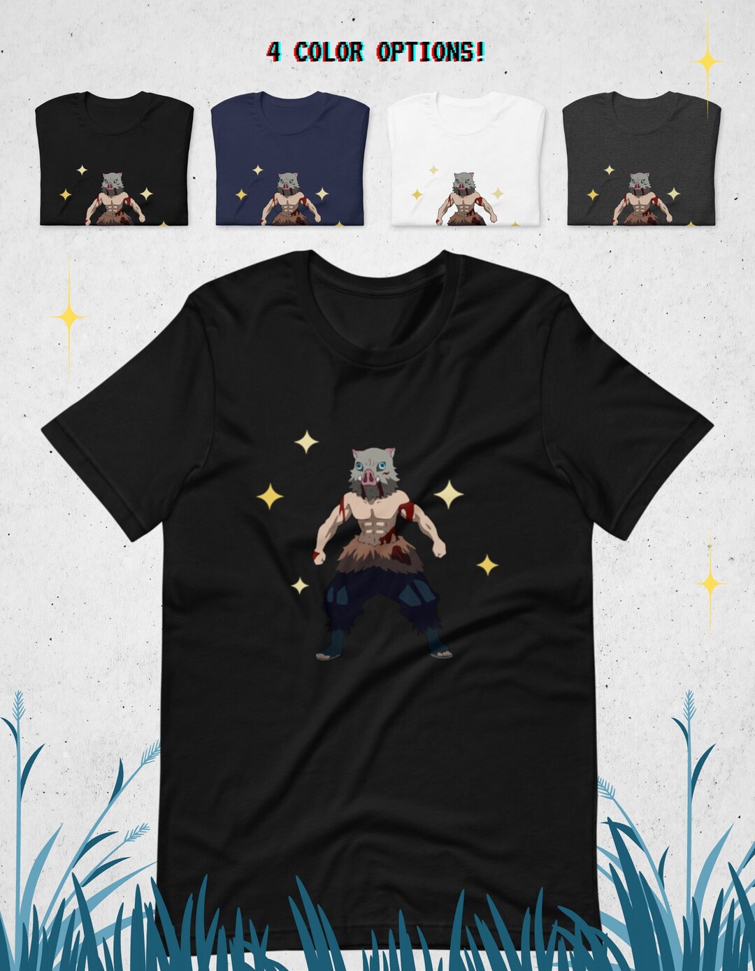 Sparkling and Bloody Inosuke Unisex Shirt Fun and Cute Design for Anime ...