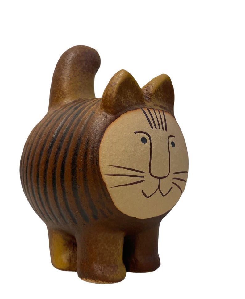 Gustavsberg Museum / JP the Cat Brown Design Lisa Larson - Etsy