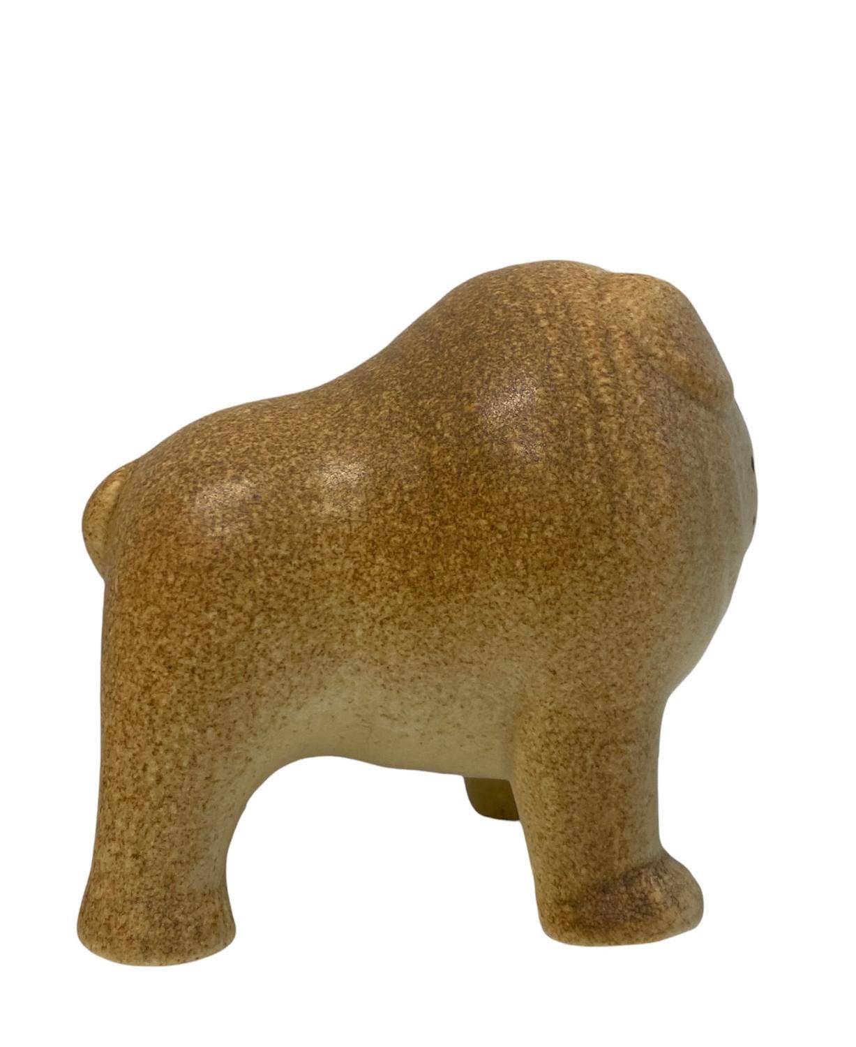 Gustavsberg Figurine Kennel Bulldog Brown Midi Design Lisa Larson - Etsy