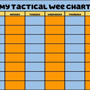 Potty Training Chart-tactical Wee-bluey-digital Download-instant ...