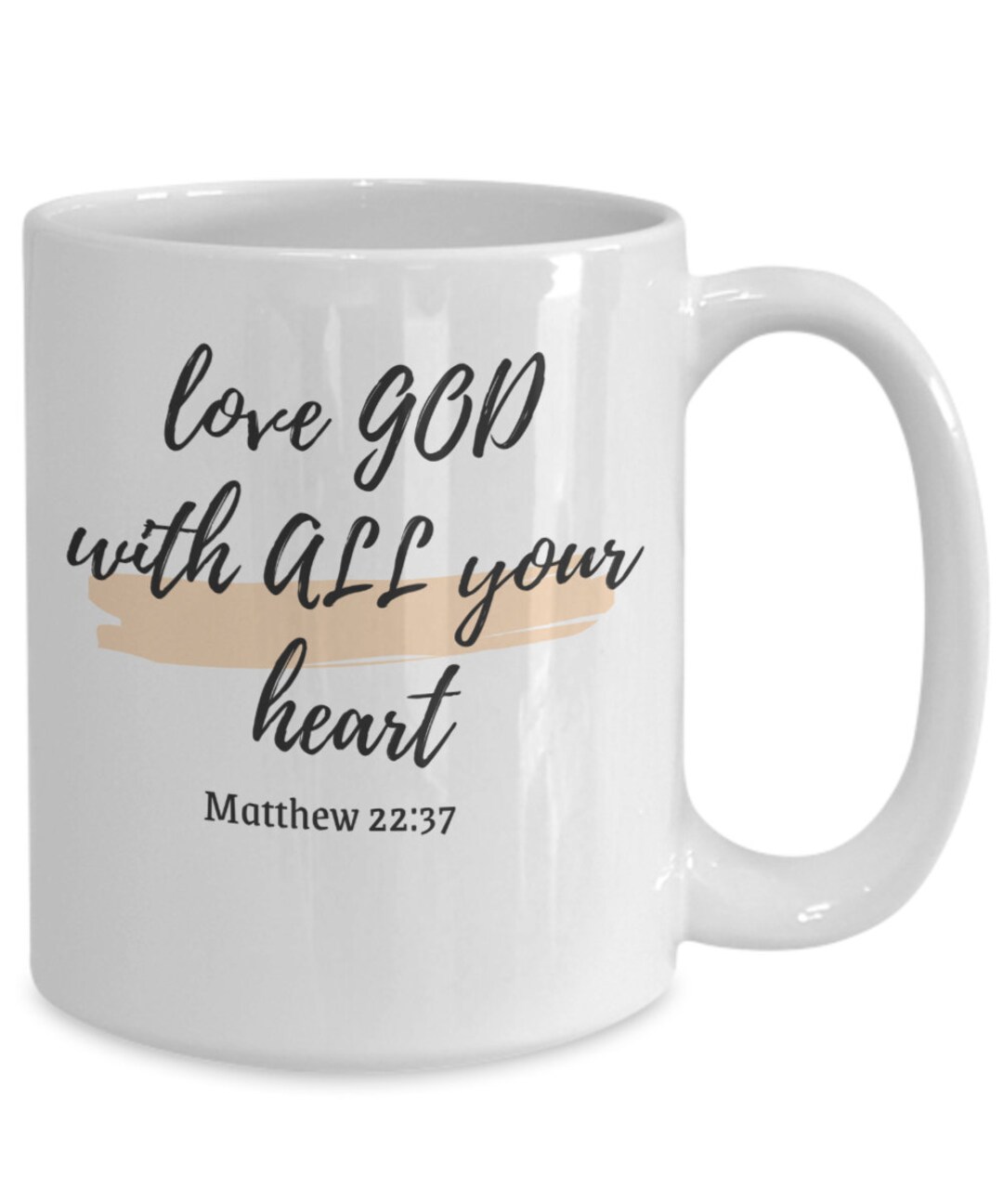 Love God Mug, Bible Verse Mug, God-inspired Mug, Faith-based Mug ...