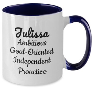 Julissa Inspired Mug, Julissa Name Meaning, Julissa Traits Mug, Gift ...