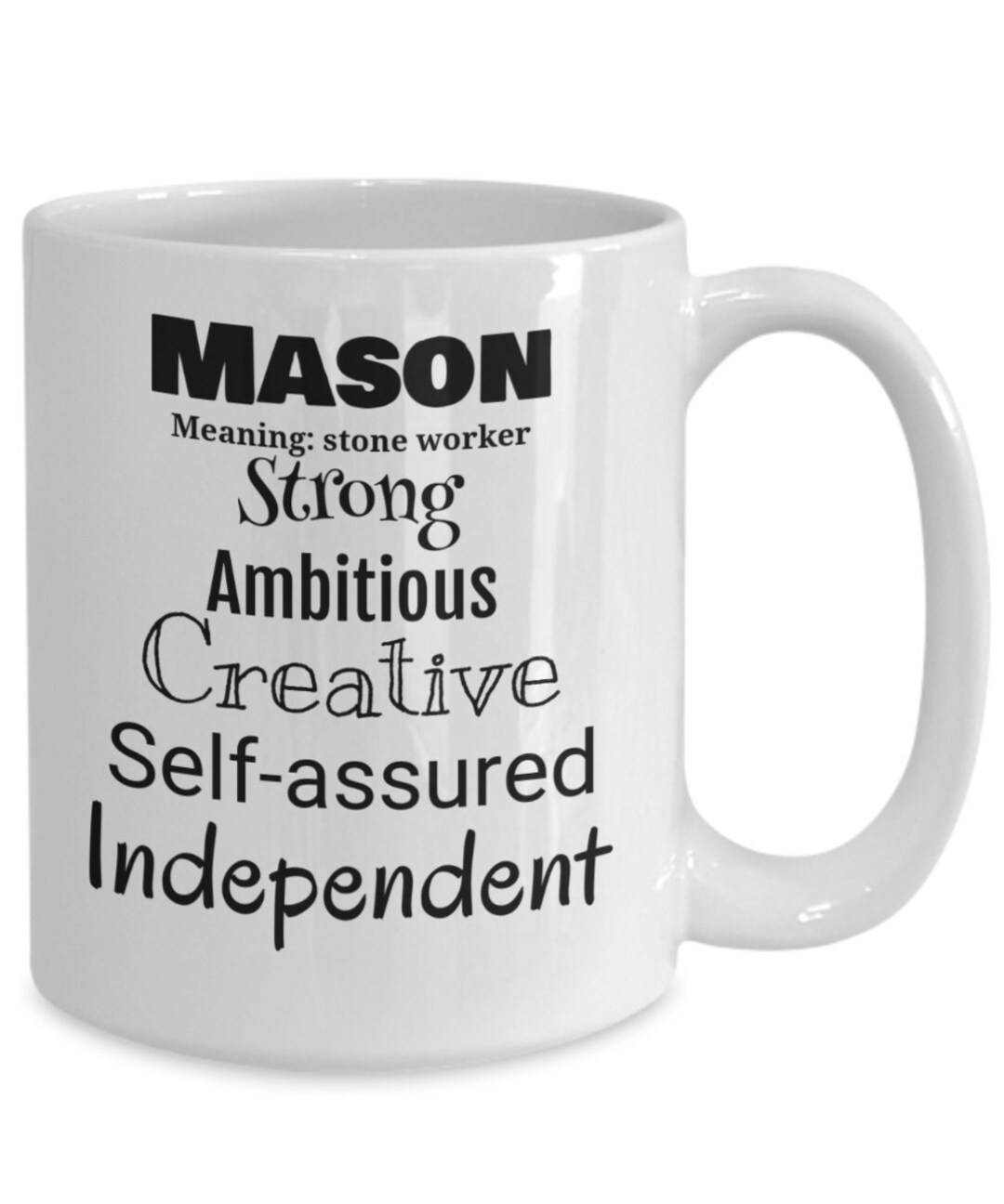 Mason Themed Mug, Mason Personalized Mug, Mason Inspired Mug, Mason ...