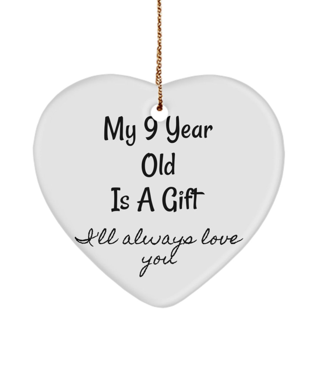 B day Gift For 9 Year Old 9 Year Old Ornament Creative Gift Etsy