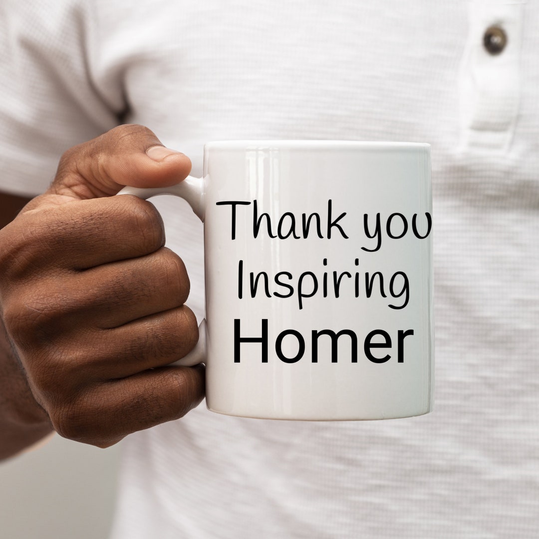 Officer Homer Gift Idea, Younger Brother Homer Gift, Thank You Mug, Law ...