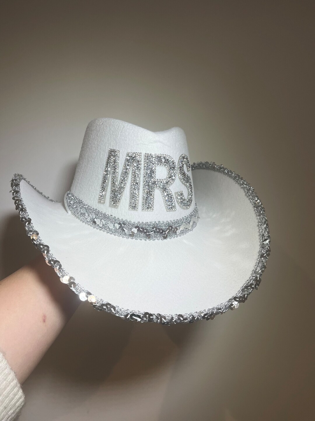 Bride Mrs Miss Cowgirl Cowboy Embellished Hat Concert Festival - Etsy