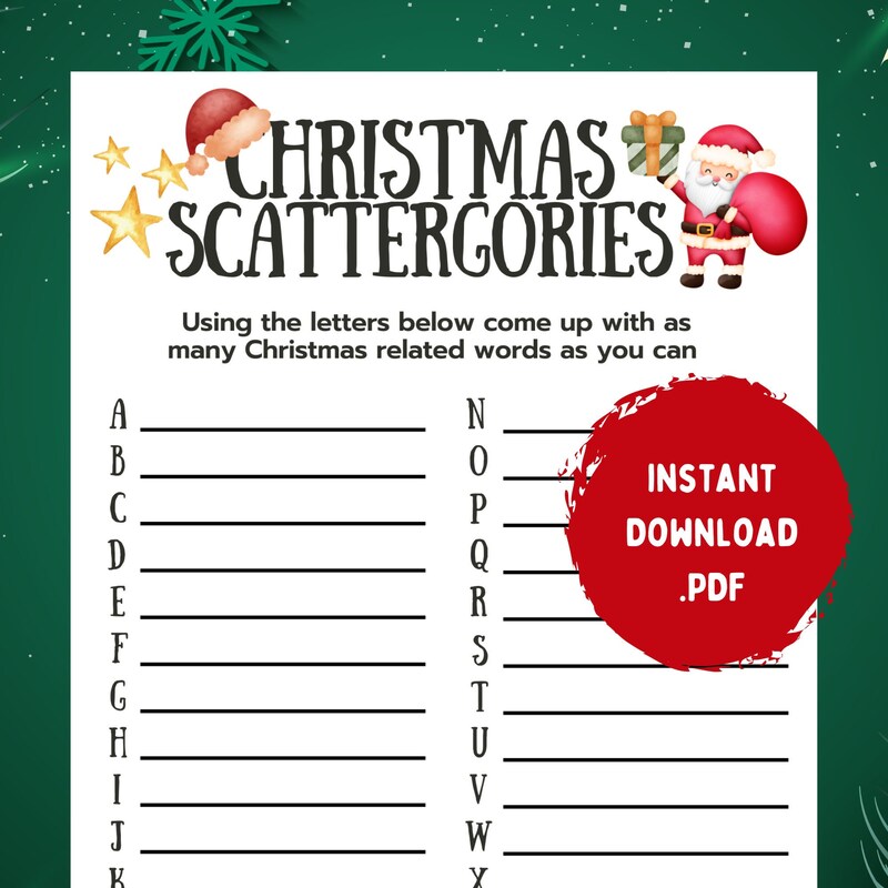 Christmas Games Printable - Etsy