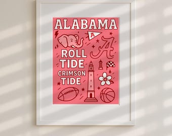 Pink Ohio State University Dorm Room Wall Art | Digital Download ...