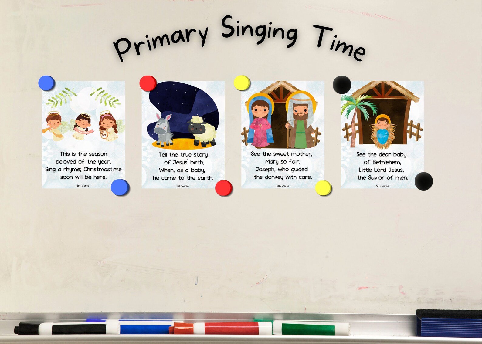 The Nativity Song Singing Time Singing Time Print Out - Etsy