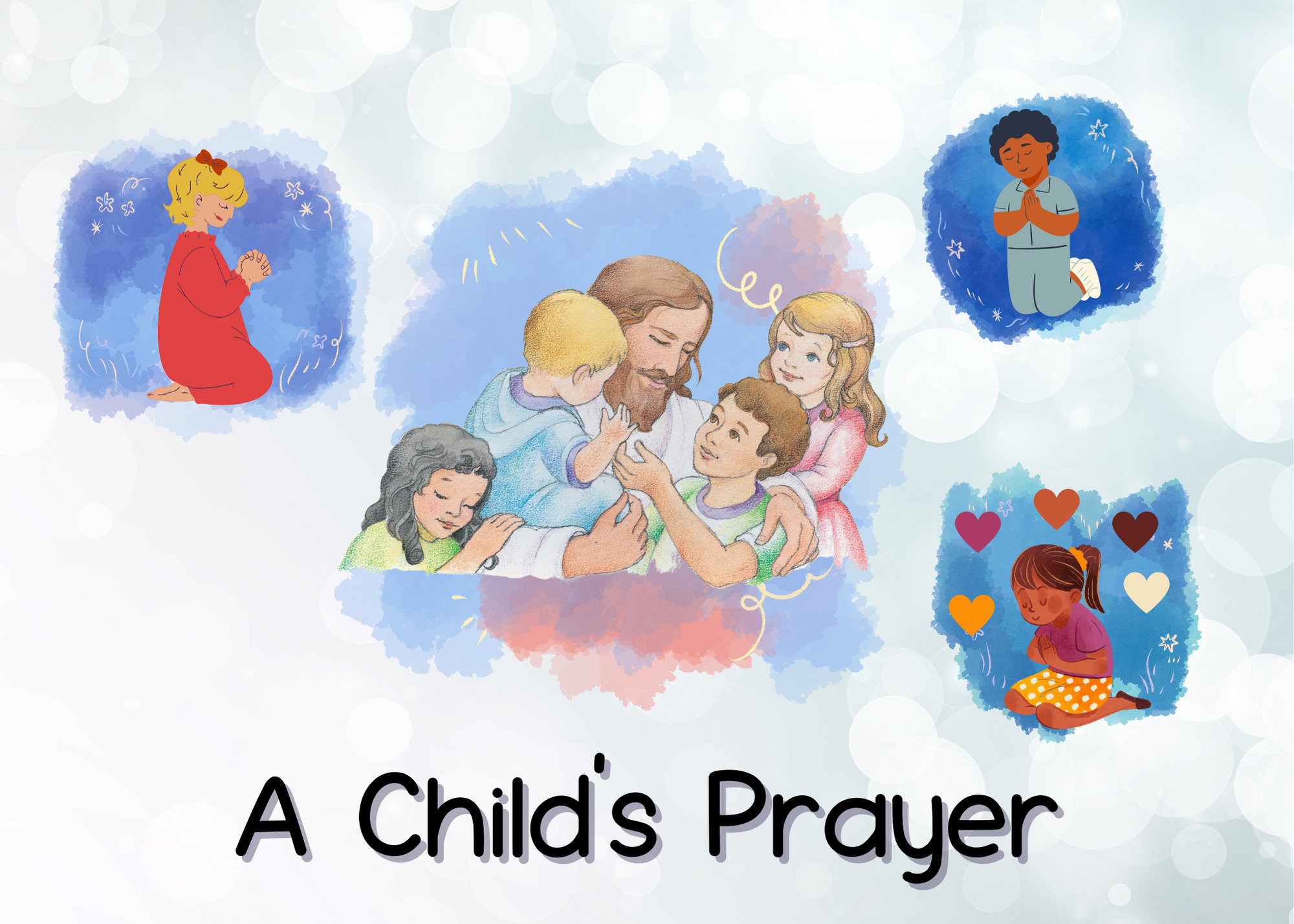 Child Praying Clipart Lds