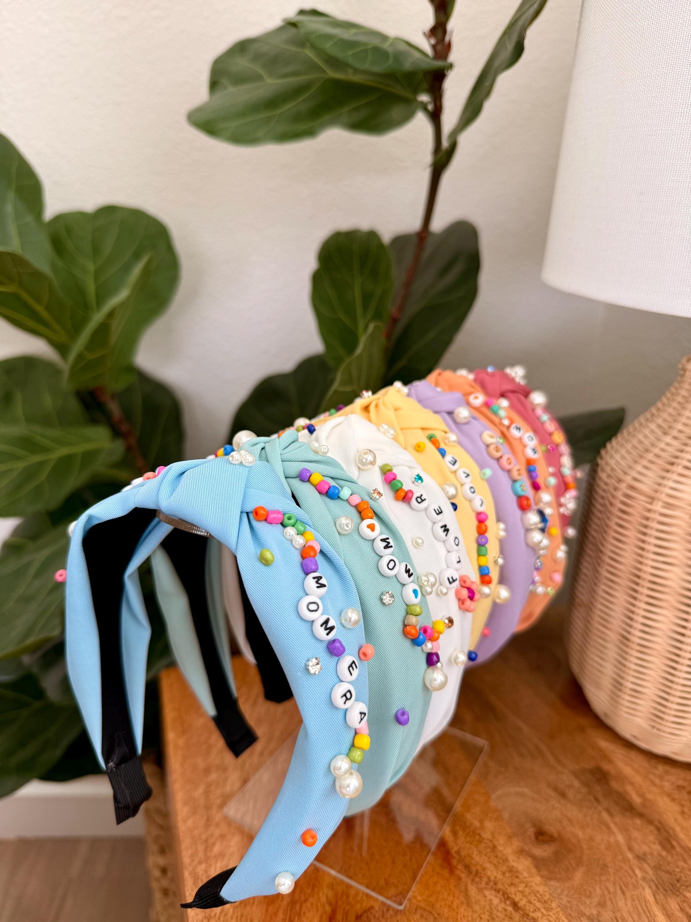 Personalized Handmade Beaded Headbands for Women – Custom Hair ...