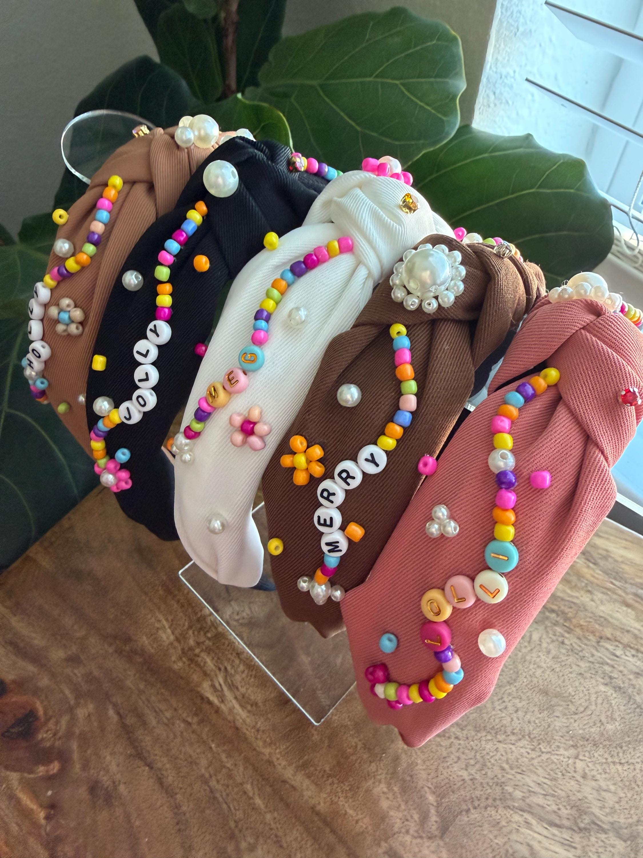 Personalized Handmade Beaded Headbands for Women – Custom Hair ...