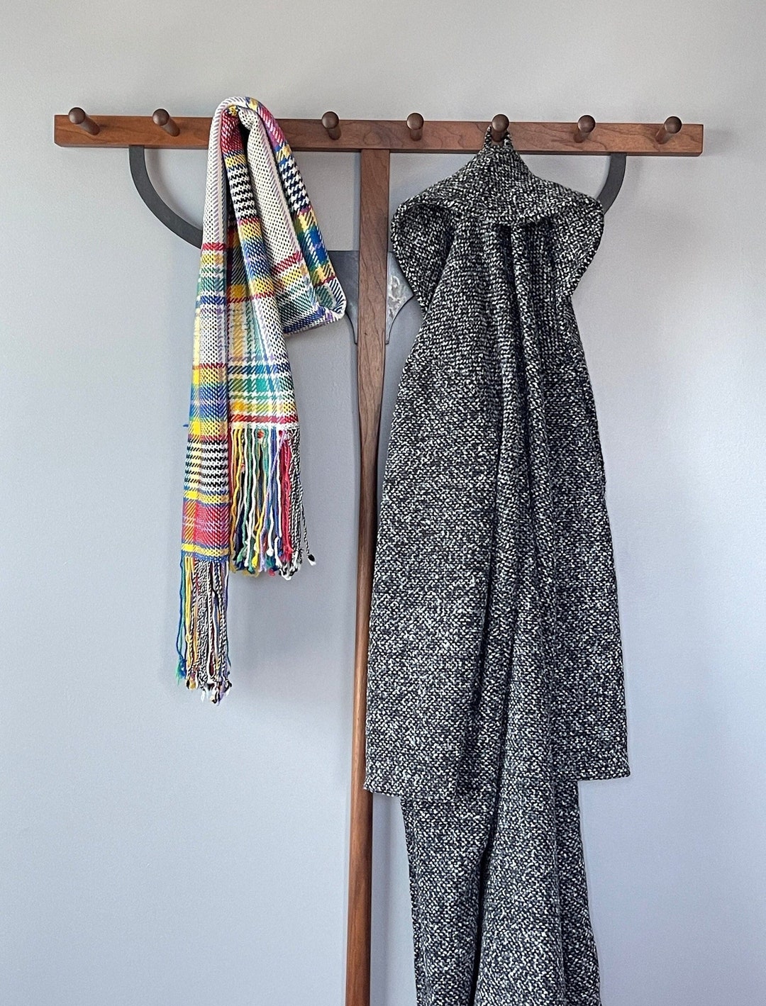 Handwoven Plaid Scarf: Pile of Legos - Etsy