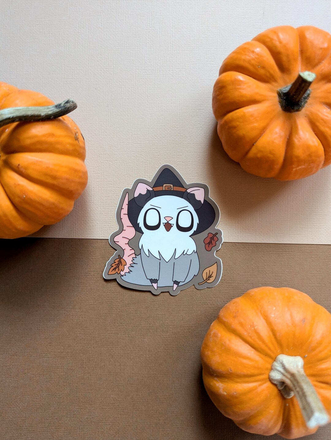 Feral for Fall Possum Ghostie Sticker - Etsy